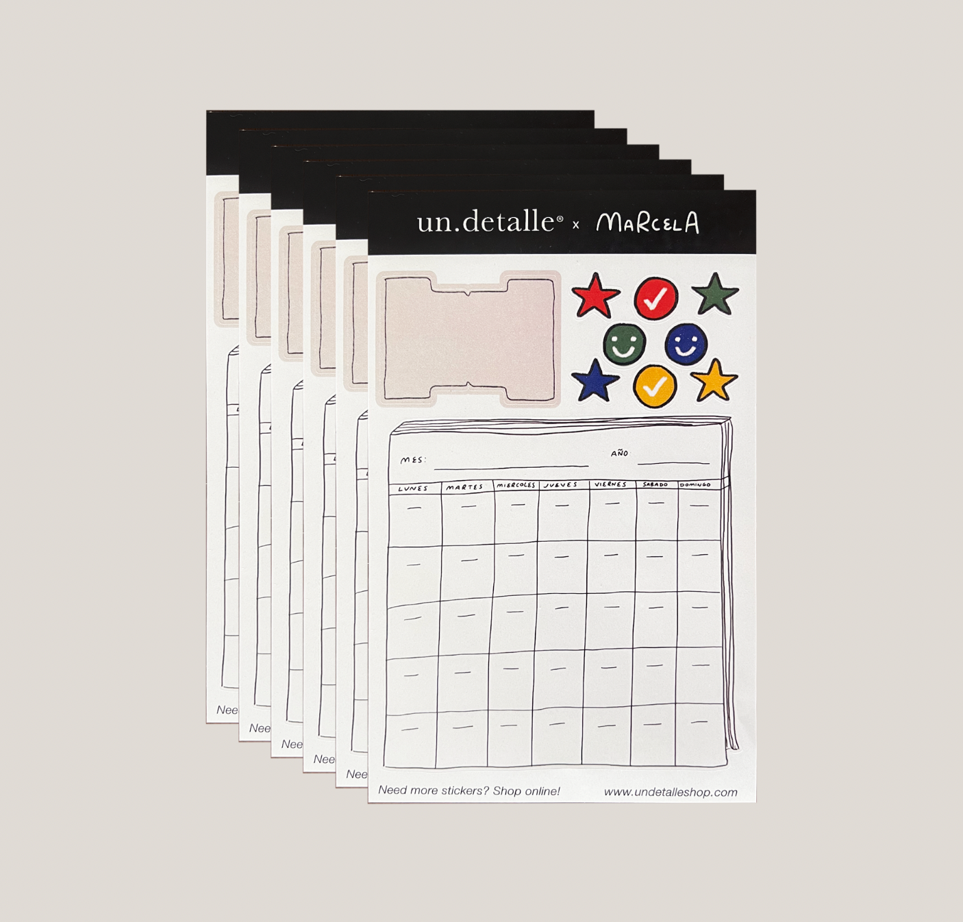 Agenda + Bullet Journal + Calendar Stickers – un detalle shop